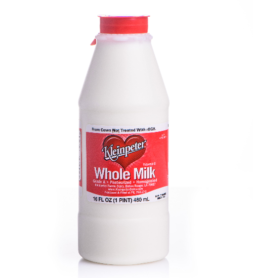Whole Milk - Pint - Kleinpeter Farms Dairy - Milk - Dairy Products