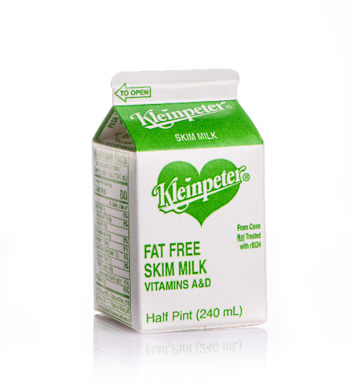 Half Pint Of Milk Carton 1% Lowfat Milk (Half Pint) • Cass Clay®