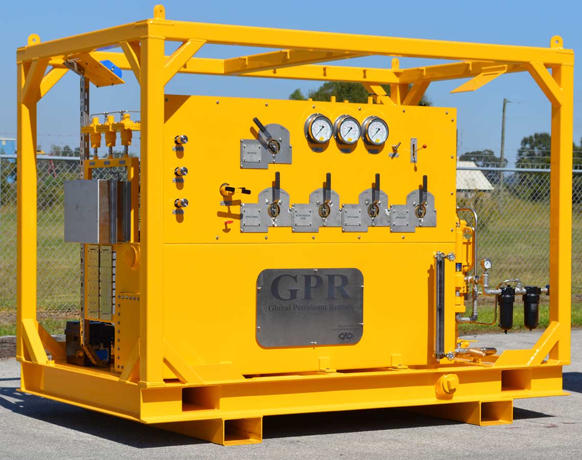 4 Station, 40 Gallon BOP Control System w/Pneumatic Operated Remote ...