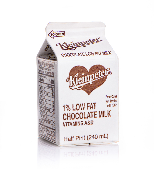 Low Fat Chocolate Milk - Half Pint Carton - Kleinpeter Farms Dairy ...
