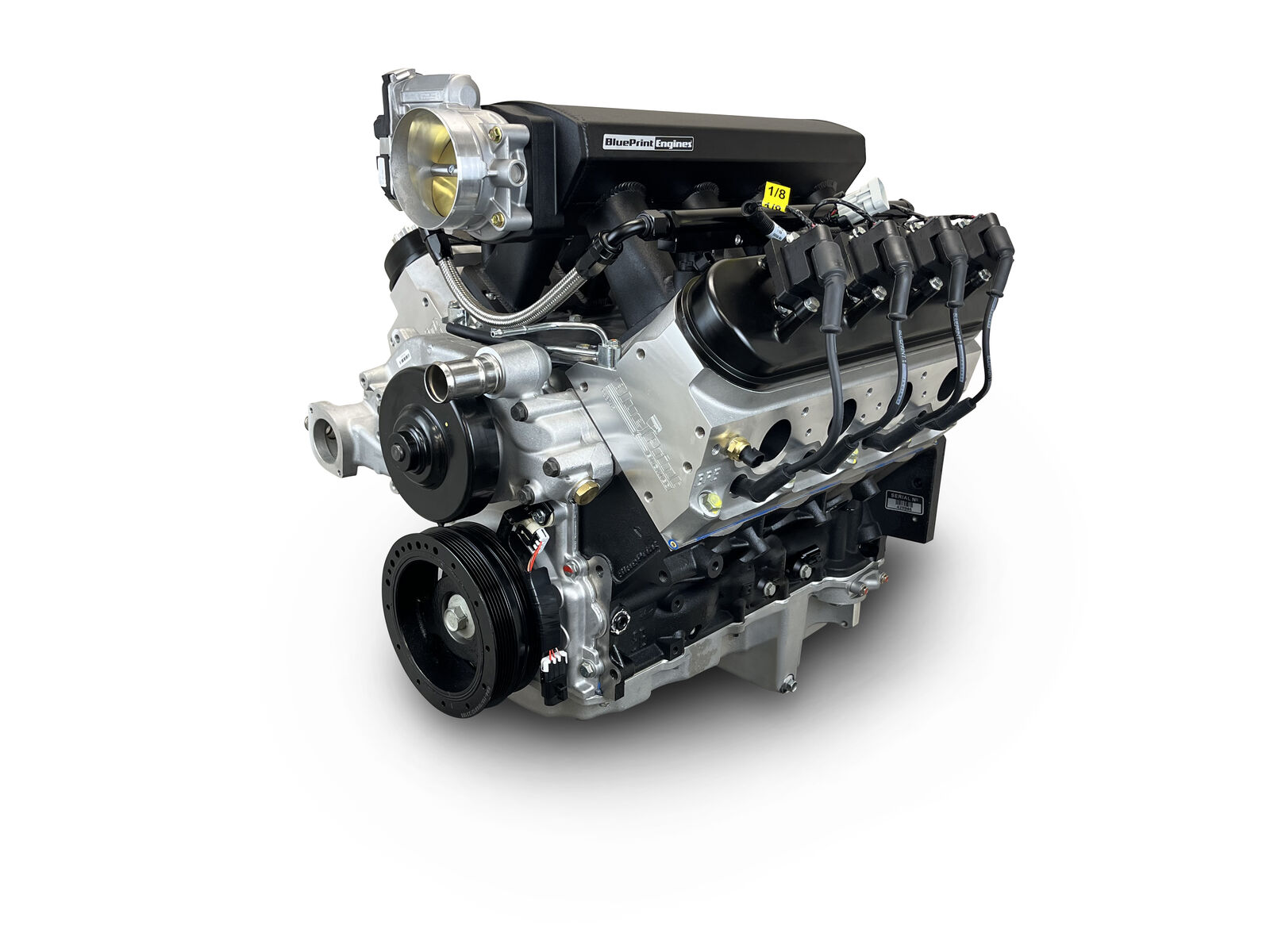 New BluePrint GM LS 376 c.i. Proseries Dressed Crate Engine with EFI ...